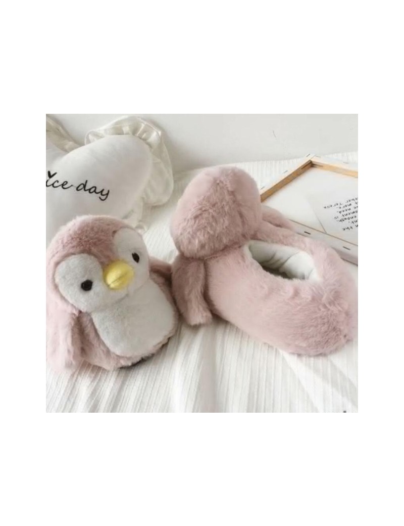 Roze Pinguïn Onesie Pantoffels